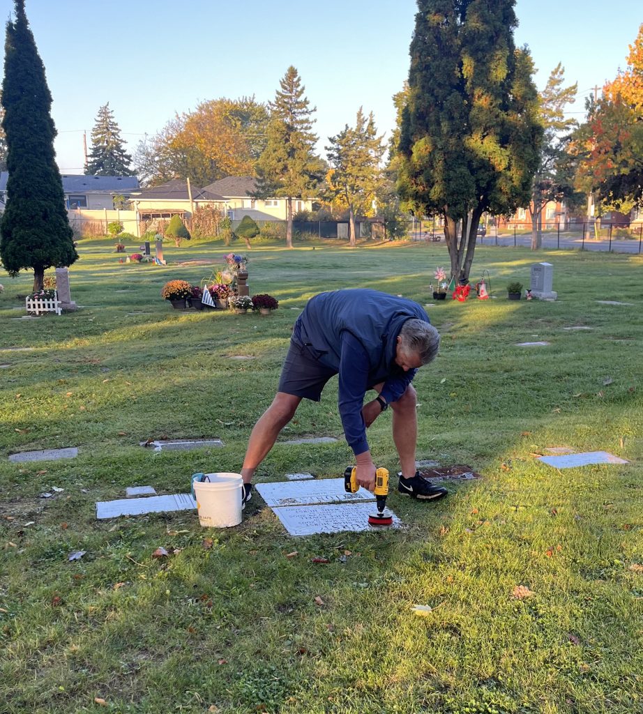 Sanctuary Park Cemetery Headstone Cleaning 19 Oct 24.